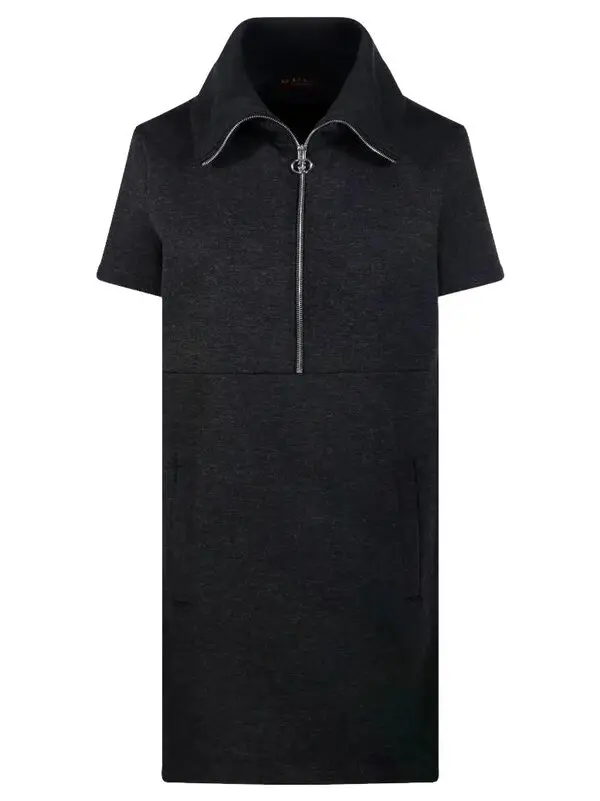 Gucci Collared Zip-up Dress - Grey