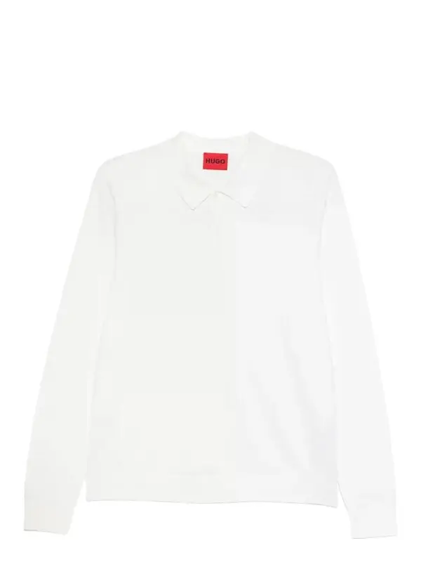 Hugo Collared Polo Shirt - White