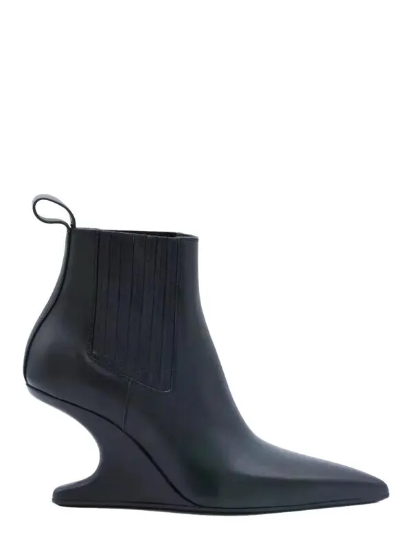 Rick Owens Sculpted-heel Pull-tab Boots - Black