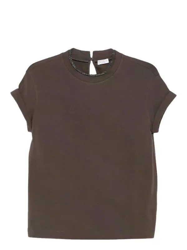 Brunello Cucinelli Crew-neck T-shirt - Brown