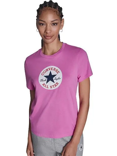 CONVERSE Chuck Taylor All Star Patch T-shirt - Shocking Orchid