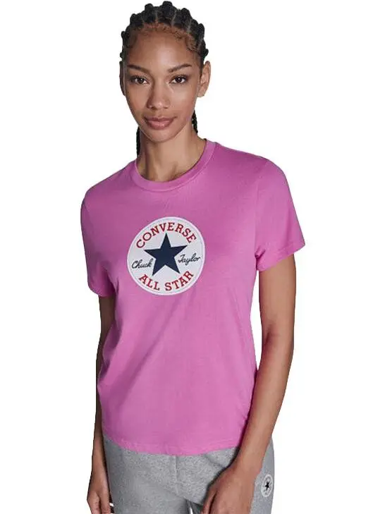 CONVERSE Chuck Taylor All Star Patch T-shirt - Shocking Orchid