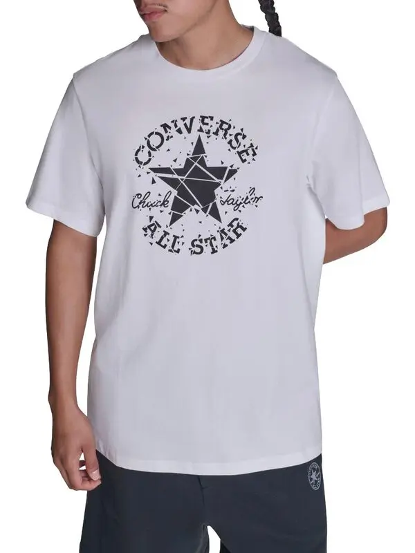 CONVERSE Broken Glass T-shirt - White 10a