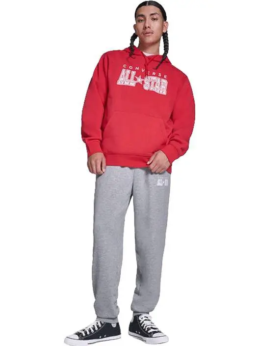 CONVERSE All Star Pullover Hooded Sweatshirt - Converse Red