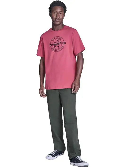 CONVERSE Star Script Tee - Rose Cherry