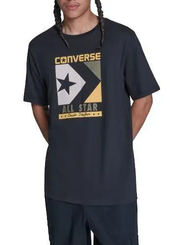 CONVERSE Timeless Boxed Chevron T-shirt - Converse Black