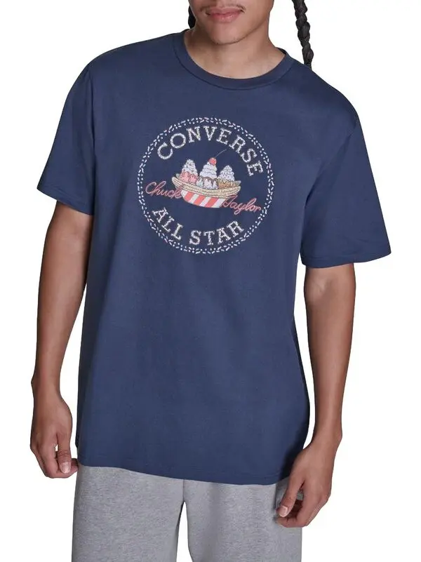 CONVERSE Chuck Taylor Sundae T-shirt - Converse Navy