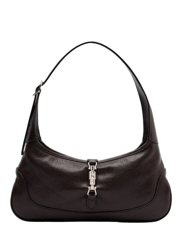 Gucci Jackie Slim Small Leather Shoulder Bag - Brown