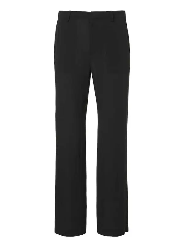 Gucci Silk Satin Georgette Wide-leg Pants - Black