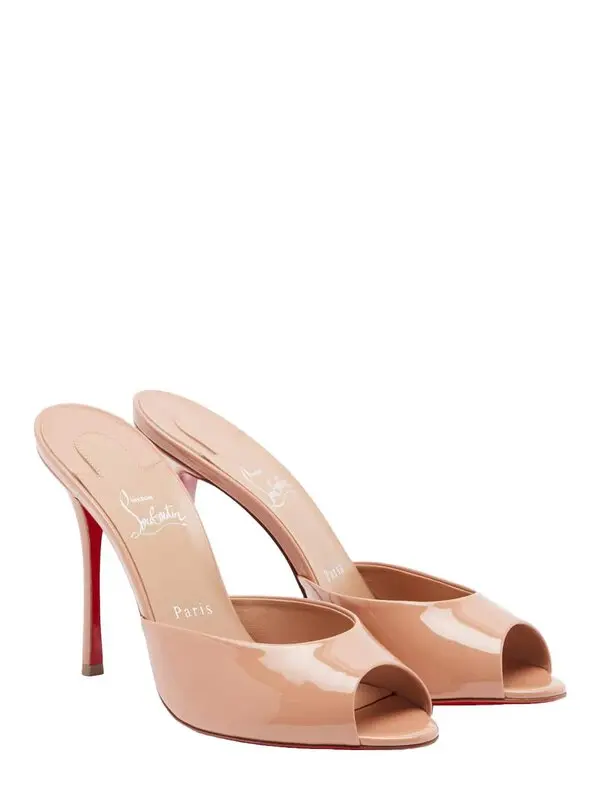 CHRISTIAN LOUBOUTIN Me Dolly Leather Mules - Beige