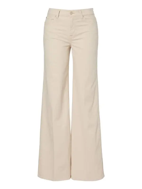 7 For All Mankind Lotta Wide-leg Jeans - Beige