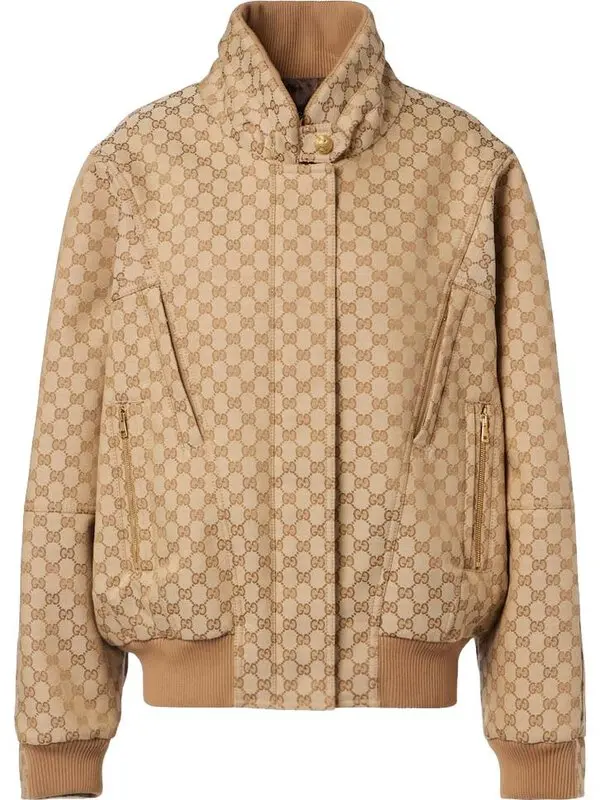 Gucci Gg Canvas Blouson Jacket - Beige
