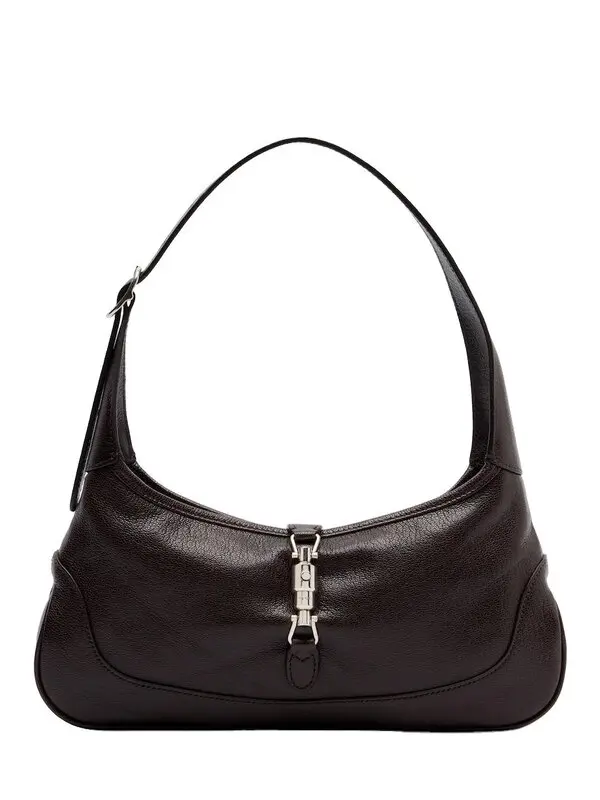 Gucci Jackie Slim Small Leather Shoulder Bag - Brown