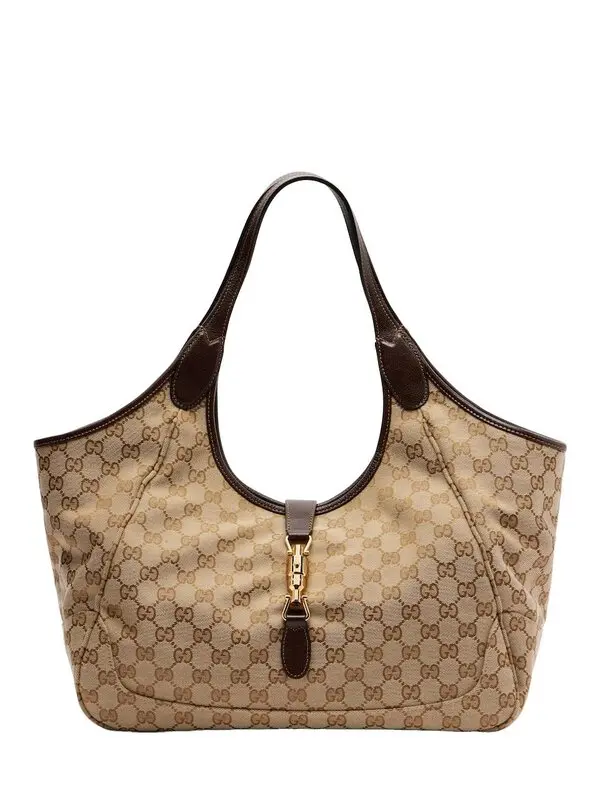 Gucci Mercato Gg Canvas Medium Tote Bag - Beige