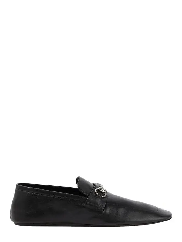 Gucci Horsebit Leather Loafers - Black