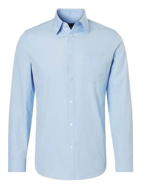 Gucci Gg Cotton Poplin Shirt - Blue