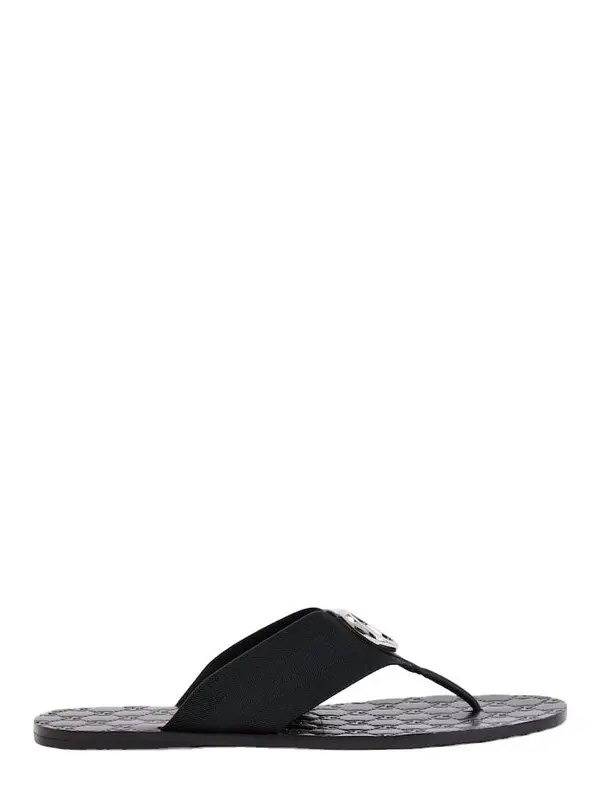 Gucci Riviera Double G Thong Sandals - Black