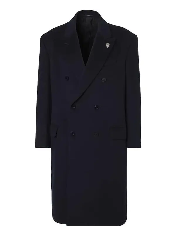 Gucci Double-breasted Cashmere Coat - Blue