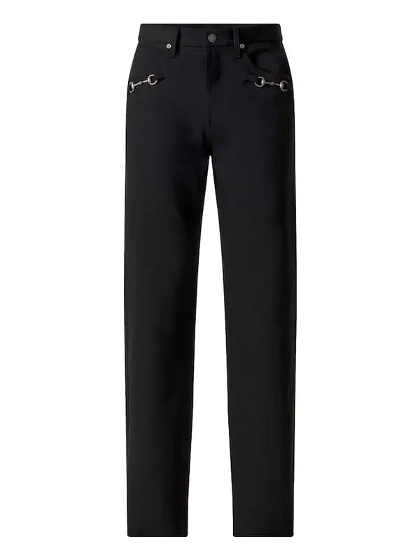 Gucci Horsebit Flared Jeans - Black