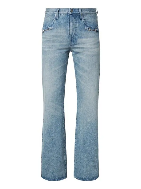 Gucci Horsebit Flared Jeans - Blue