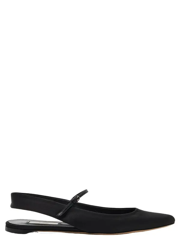 TOTEME Slingback Mary Jane Flats - Black