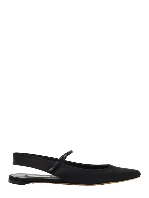 TOTEME Slingback Mary Jane Flats - Black