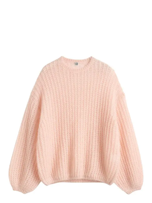 TOTEME Oversized Mohair-blend Sweater - Pink
