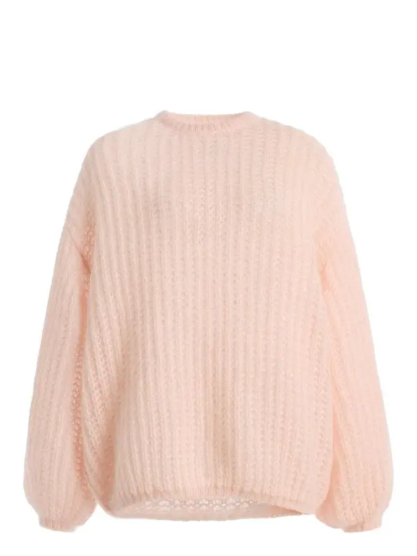TOTEME Oversized Mohair-blend Sweater - Pink