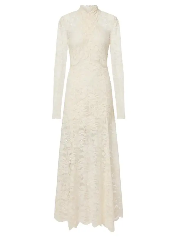Rabanne Lace Maxi Dress - White