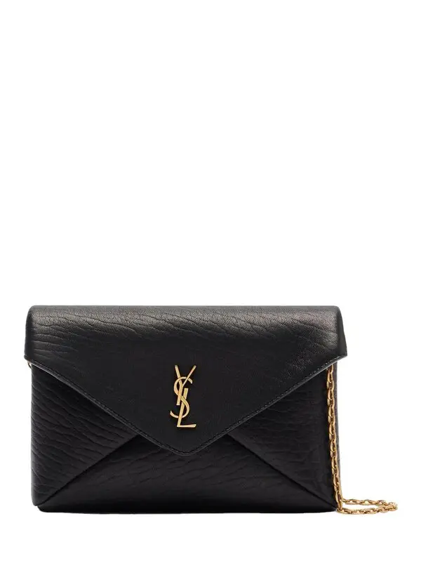 Saint Laurent Cassandre Small Clutch - Black
