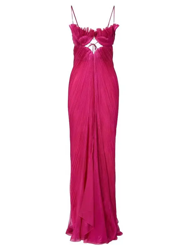 MARIA LUCIA HOHAN Lupita Draped Gown - Pink