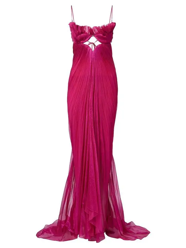 MARIA LUCIA HOHAN Lupita Draped Gown - Pink