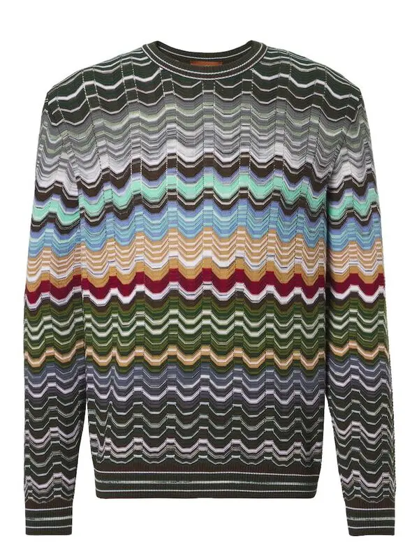 Missoni Zigzag Cotton-blend Sweater - Multicoloured