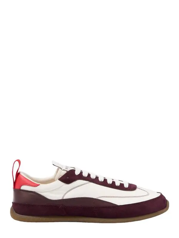 Alexander McQueen Suede-trimmed Leather Sneakers - White