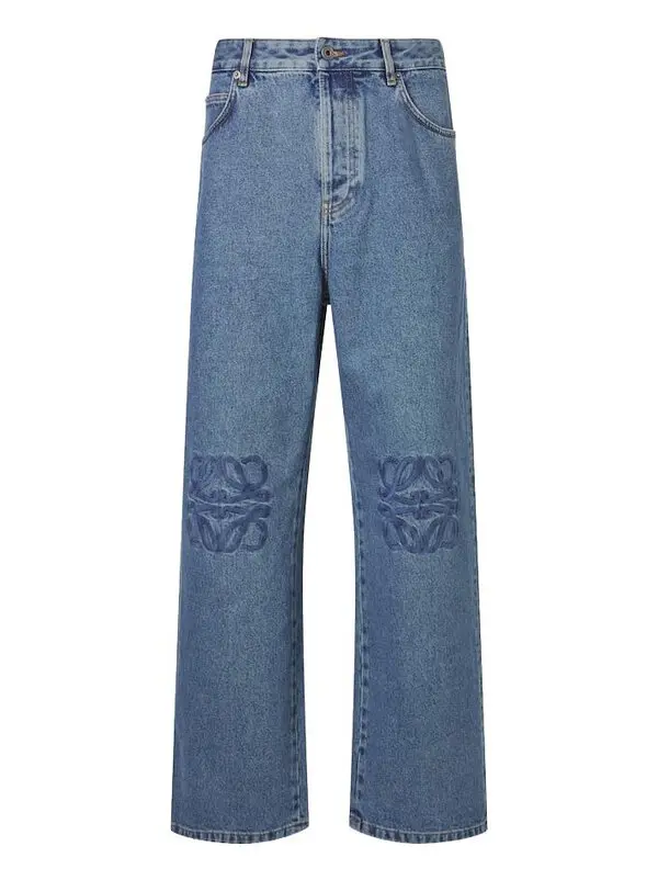 Loewe Anagram Straight Jeans - Blue