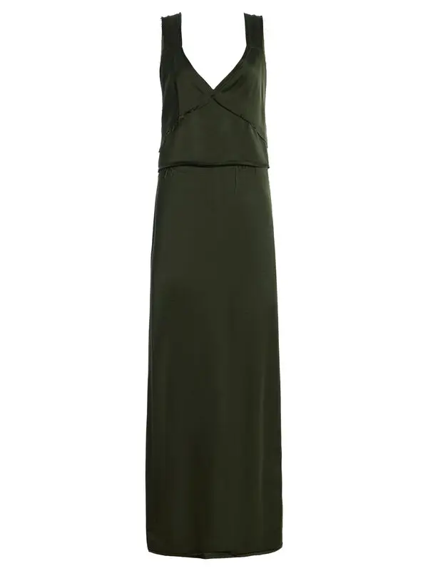TOTEME V-neck Slip Dress - Green