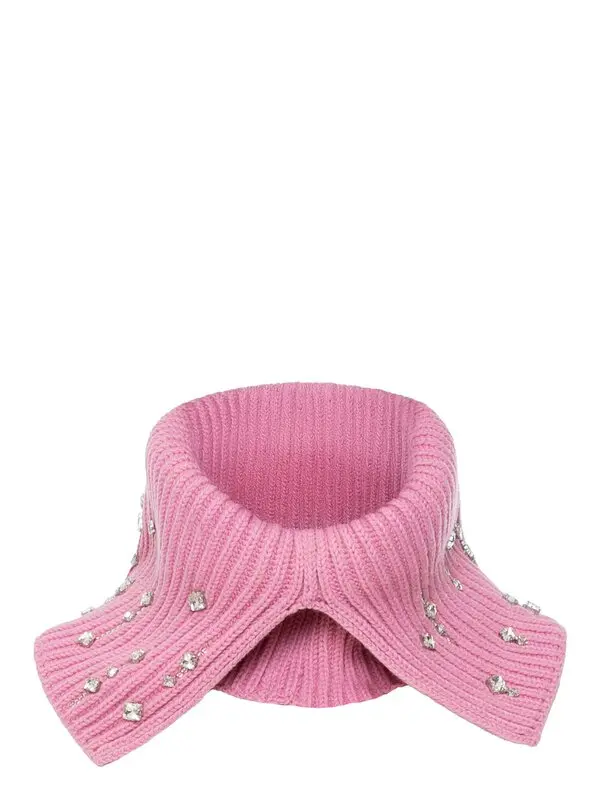 DES_PHEMMES Embellished Collared Top - Pink