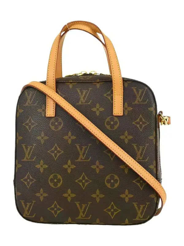 LOUIS VUITTON 2004 Spontini Monogram Handbag - Brown