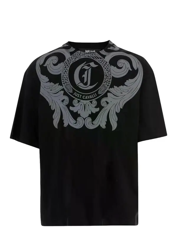 Just Cavalli Short-sleeve Printed T-shirt - Black
