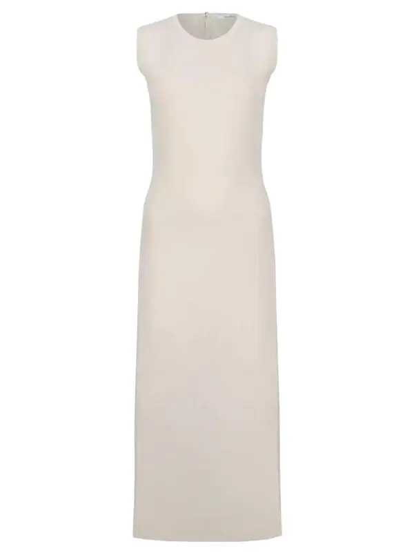 Max Mara Round-neck Dress - Neutrals