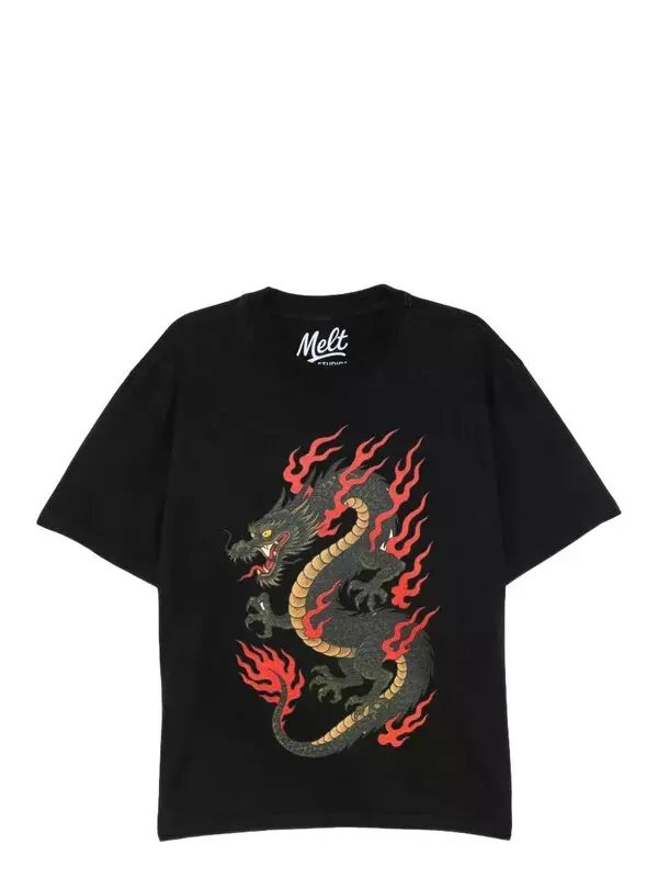 MELT Dragon-print T-shirt - Black