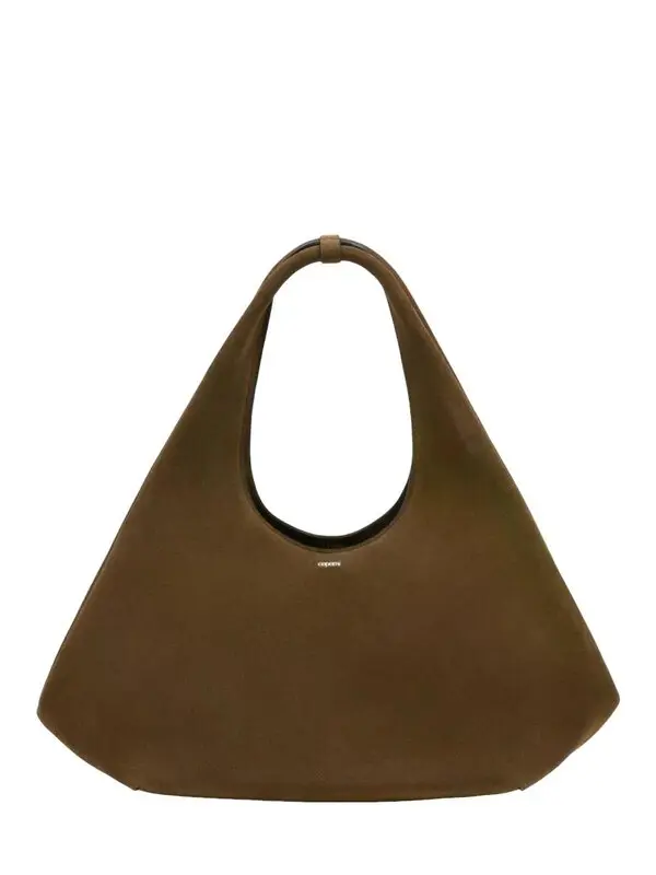 Coperni Folded Leather Shoulder Bag - Brown