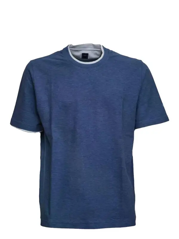 Fedeli Crew-neck T-shirt - Blue