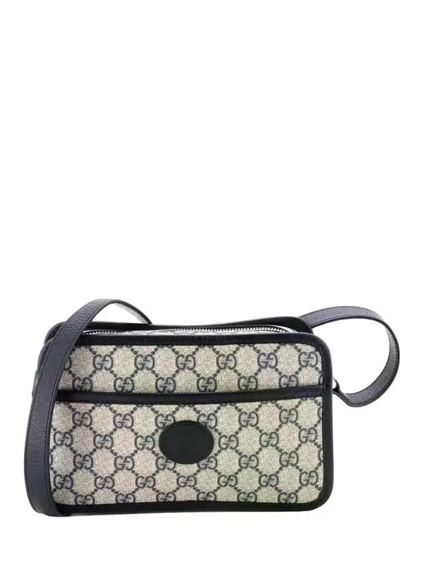 Gucci Interlocking G Patch Mini Camera Bag - Blue