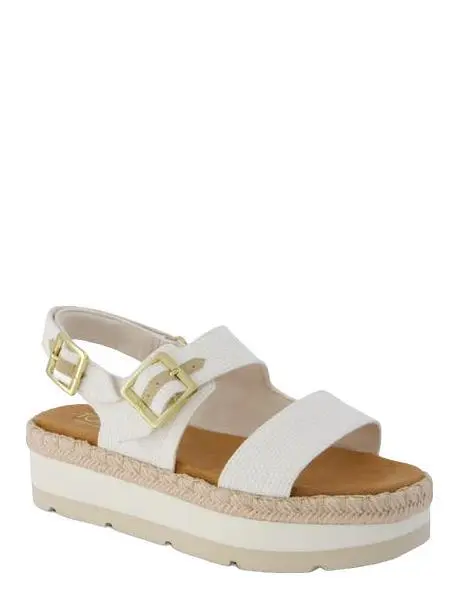 Toms Giana Flatform Sandal - White