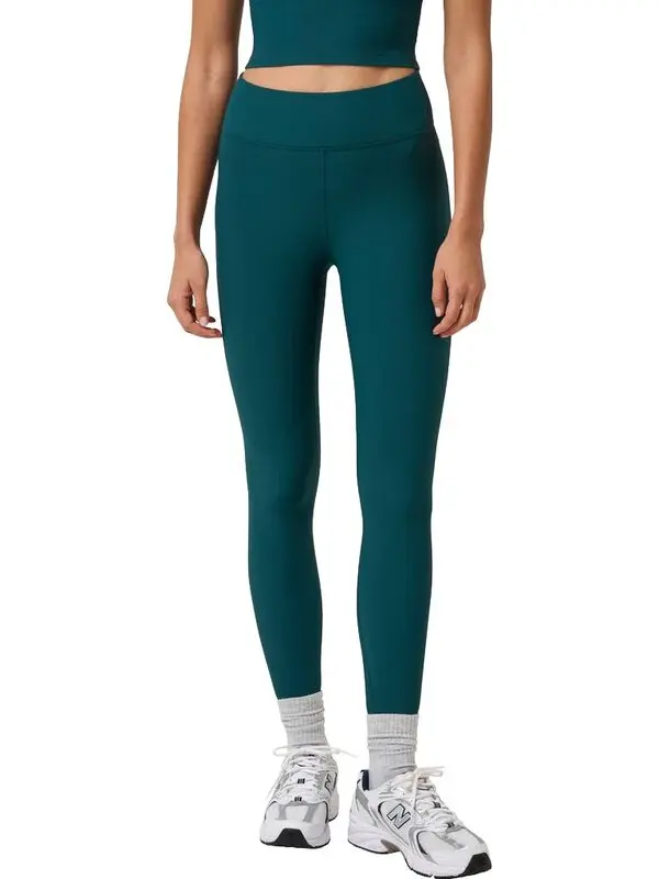 Travis Mathew Move Knit Rib Leggings - Dark Sea