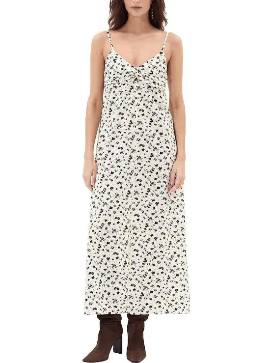 Deluc Rondella Floral Print Maxi Dress - Off White Printed