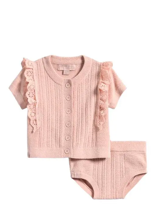 Barefoot Dreams Cozychic® Ultra Lite Cardigan And Bottoms Set - Dusty Rose