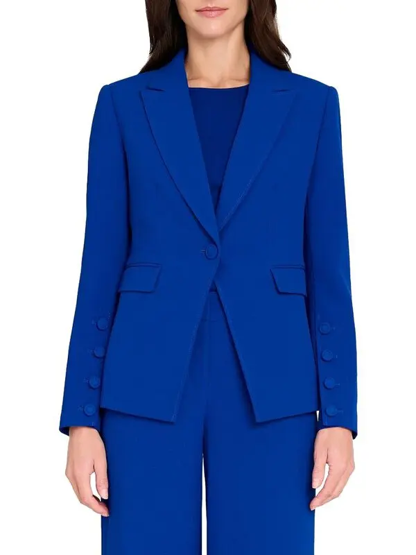 TAHARI ASL Single-button Blazer - Cobalt