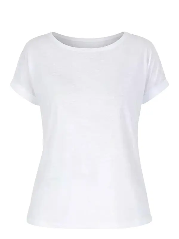 JUVIA Cuffed T-shirt - White